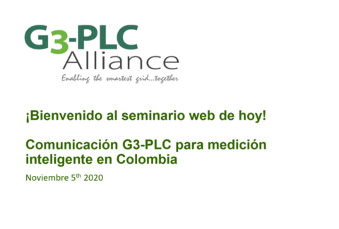 Webinar: G3-PLC for Smart Metering in Colombia / Comunicación G3 PLC ...